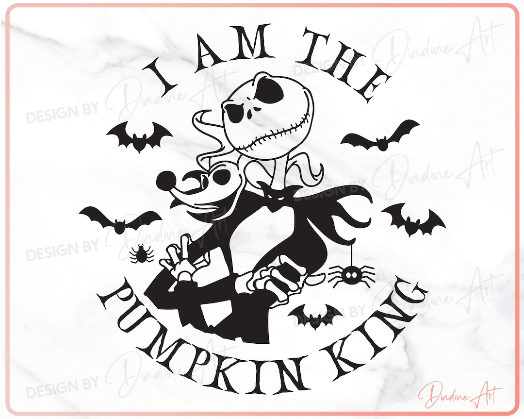 I Am the Pumpkin King SVG PNG, Nightmare Before Christmas Svg ...