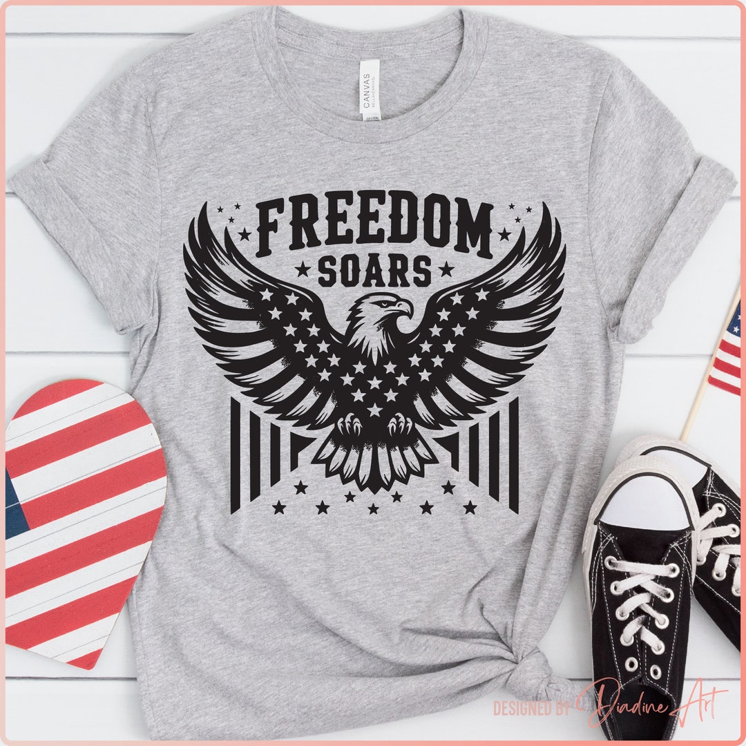 Patriotic Eagle SVG PNG, Freedom USA Flag Svg, American Bald Eagle Svg ...