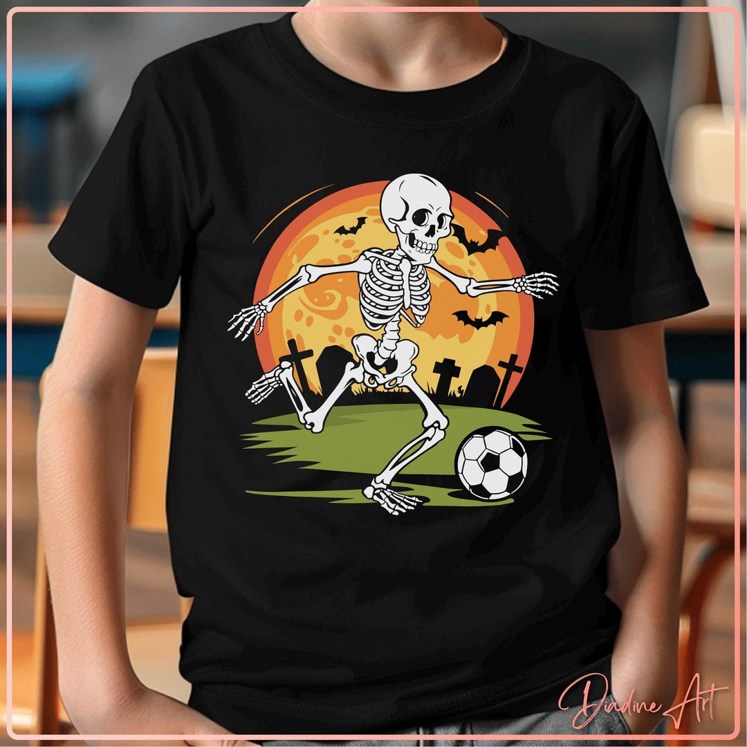 Soccer Skeleton SVG | Halloween Sports Design | Spooky Soccer PNG ...