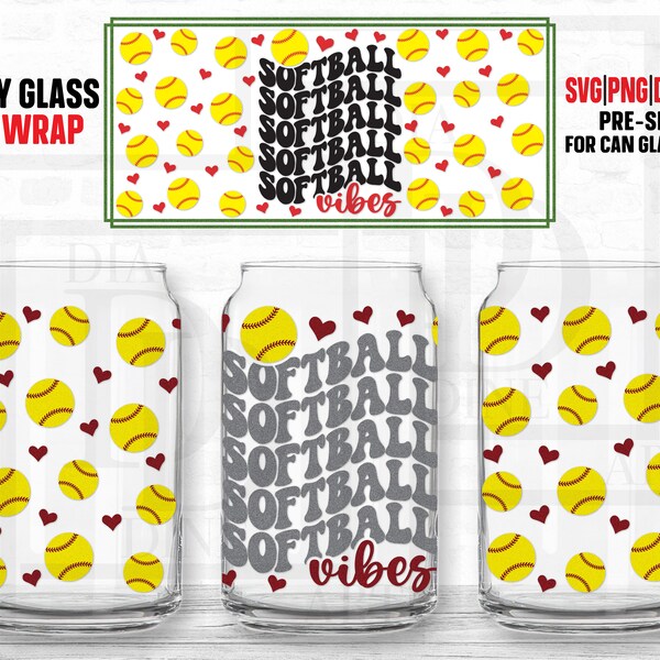 Softball Decal - Etsy