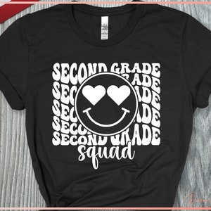 Second Grade Squad SVG PNG Back to School Svg 2nd Grade - Etsy