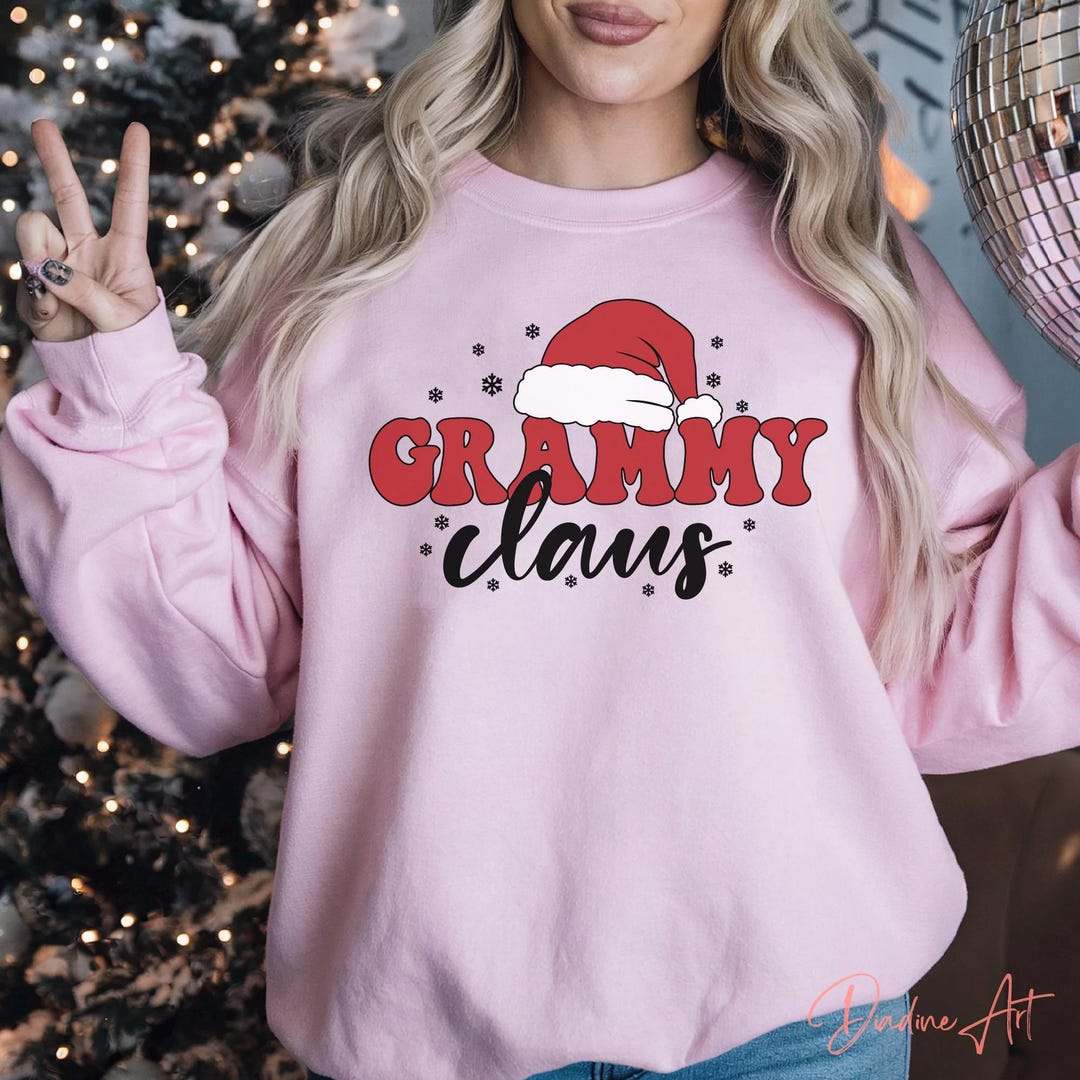 Grammy Claus Christmas SVG PNG | Festive Xmas Grandma Gift | Christmas ...