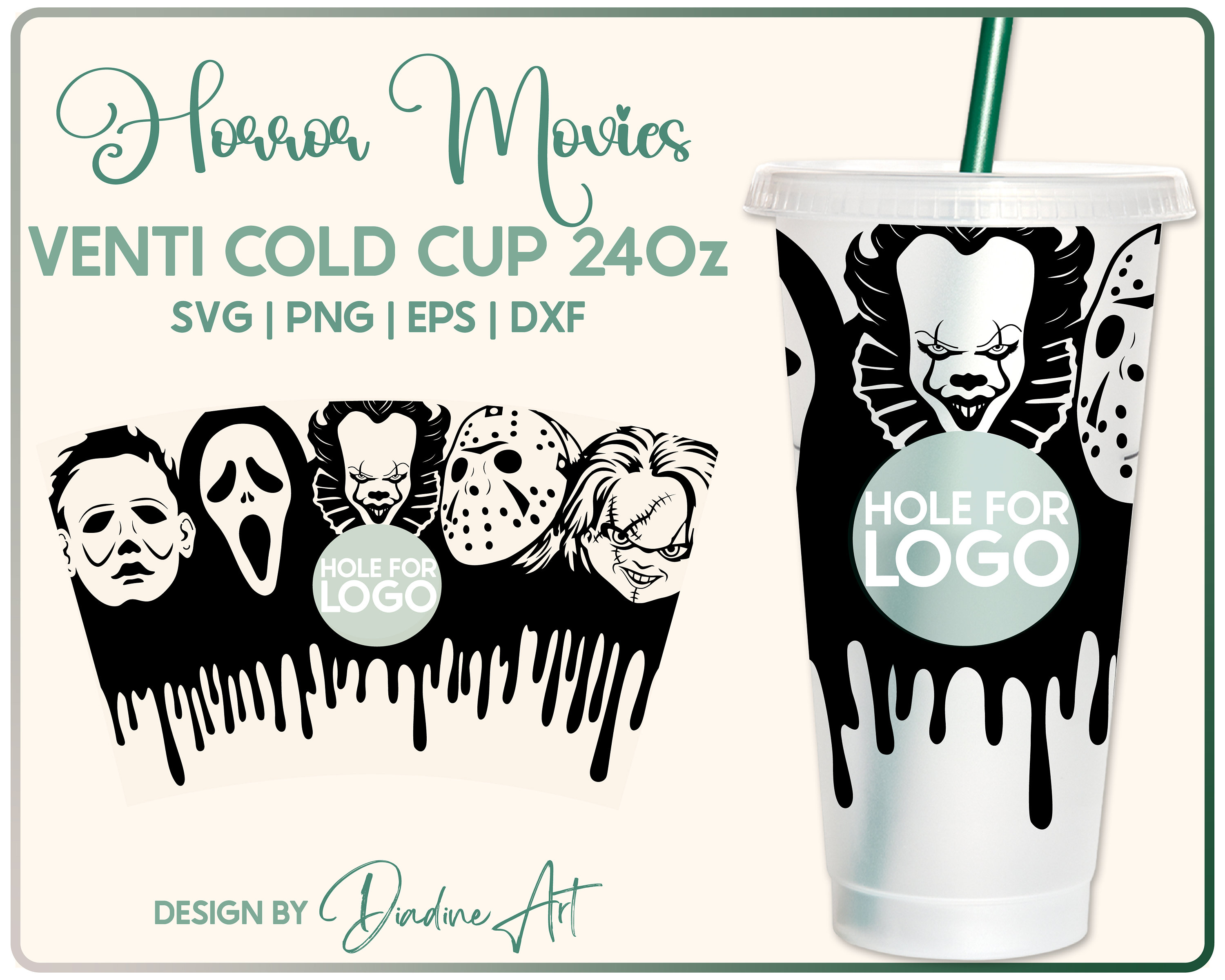 Horror Movie Seamless Full Wrap Svg Halloween Horror DIY Full - Etsy ...