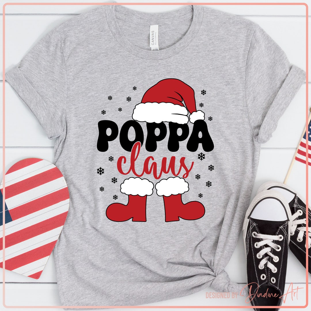 Funny Christmas Poppa Claus SVG PNG, Christmas Grandpa Svg, Santa Claus Svg, Merry Christmas Svg ...