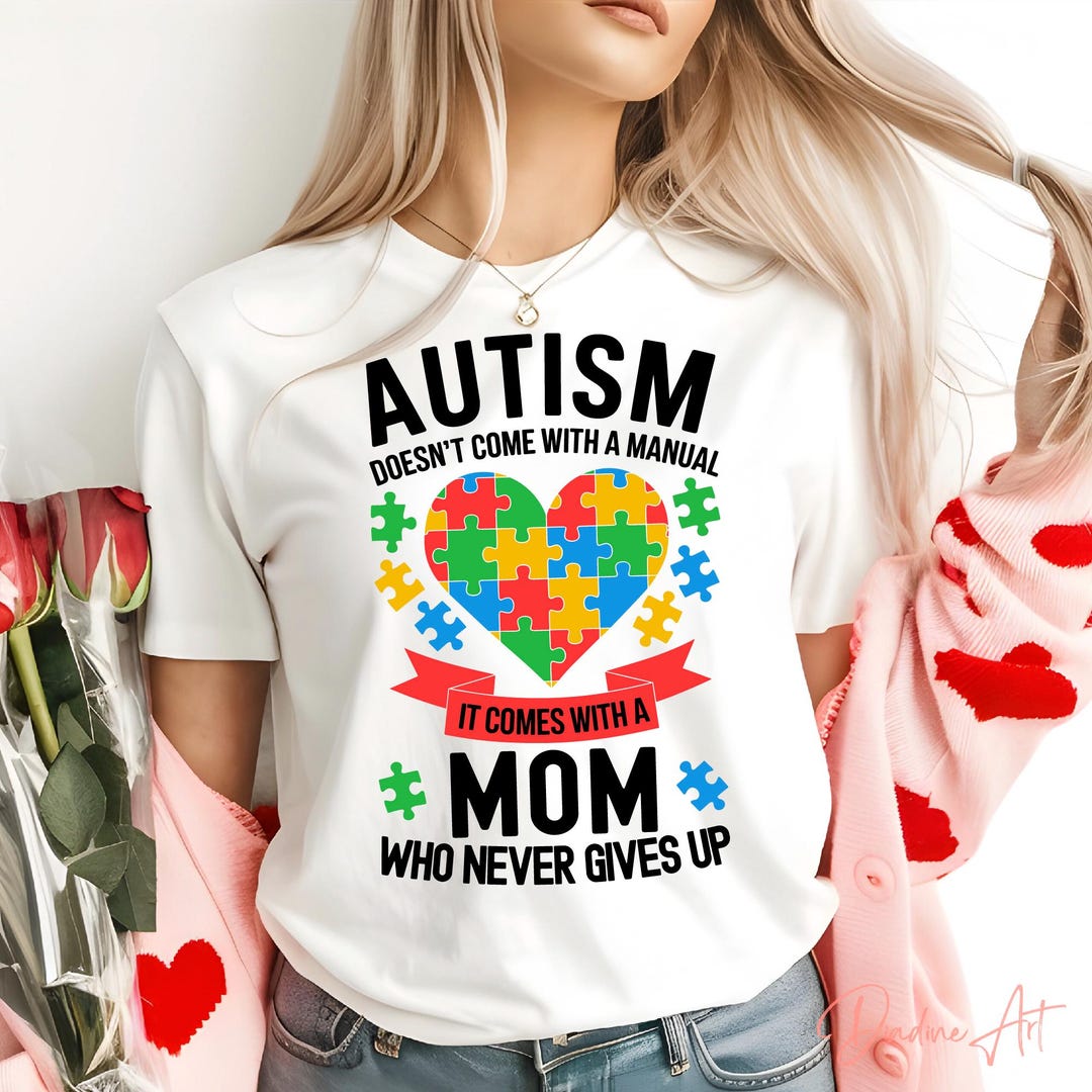 Autism Mom SVG PNG | Puzzle Piece Heart SVG | Inspirational Mom Quote ...