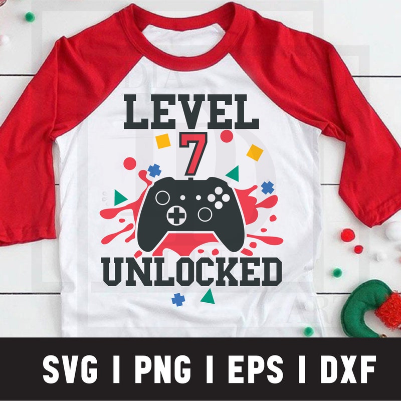 Level 7 Unlocked Svg - Etsy