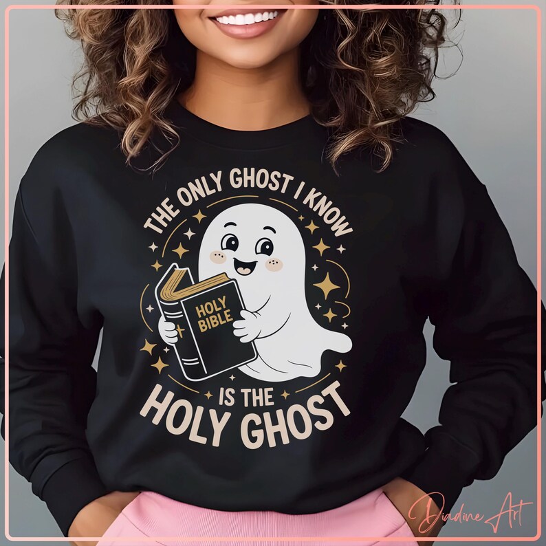 Funny Christian Ghost SVG PNG | Holy Spirit Bible Verse Cut File ...