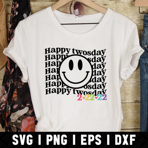 2 22 22 SVG Happy Twosday | Etsy