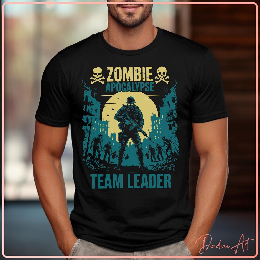 Zombie Apocalypse Survival Soldier PNG Sublimation Print | Armed Team ...