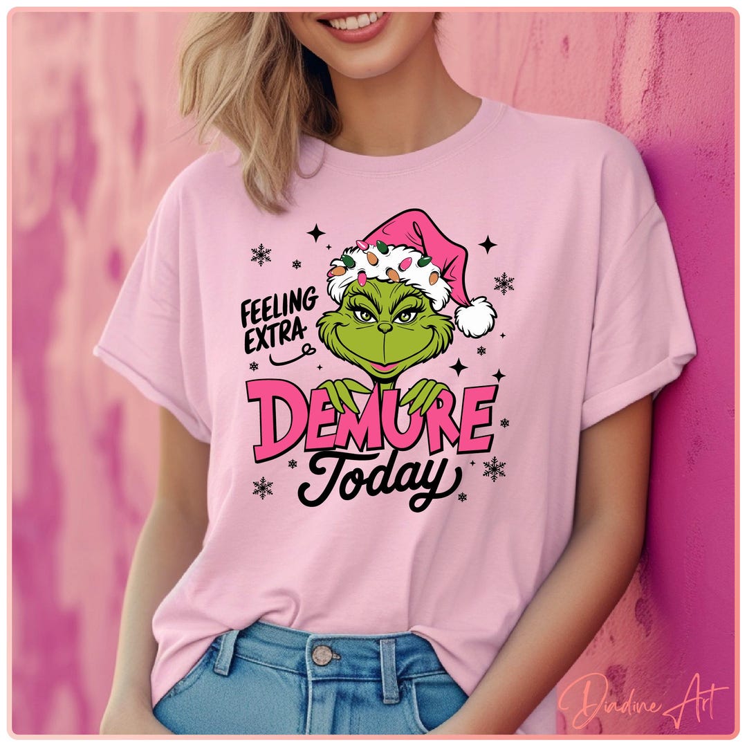 Feeling Extra Demure Today SVG PNG, Funny Christmas Shirt Svg, Mindful ...