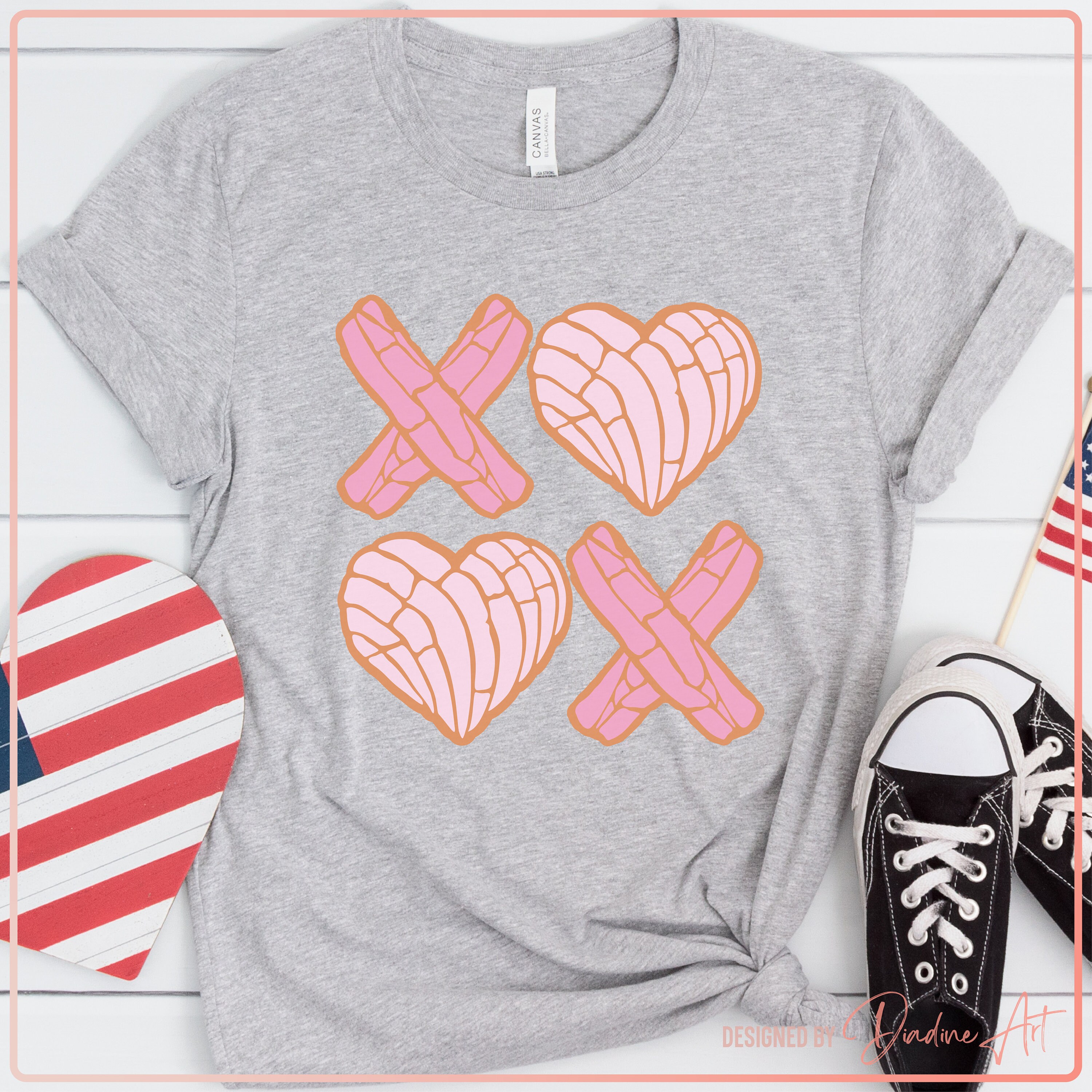 XO Conchas Valentine Shirt SVG PNG, Valentine Pan Dulce Svg, Mexican ...