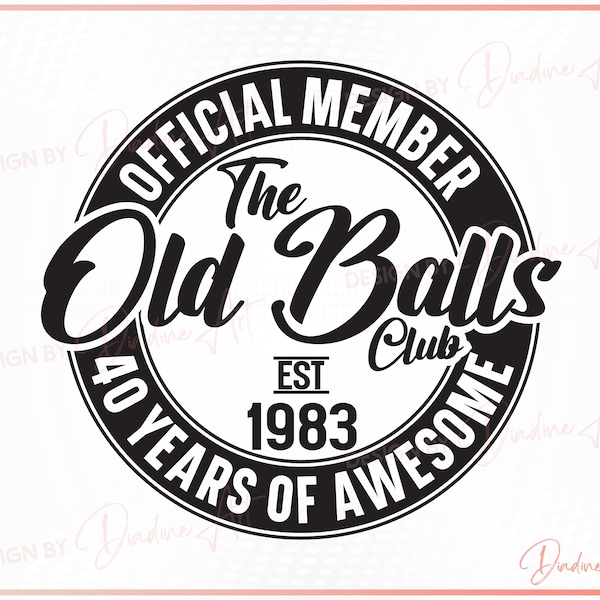 Member of the Old Balls Club Svg - Etsy Canada