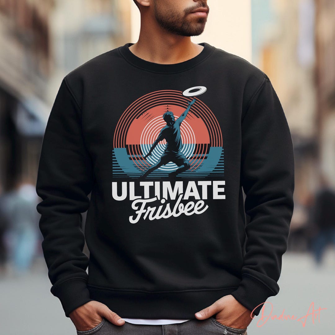Retro Ultimate Frisbee SVG PNG Disc Sports Silhouette Design With ...