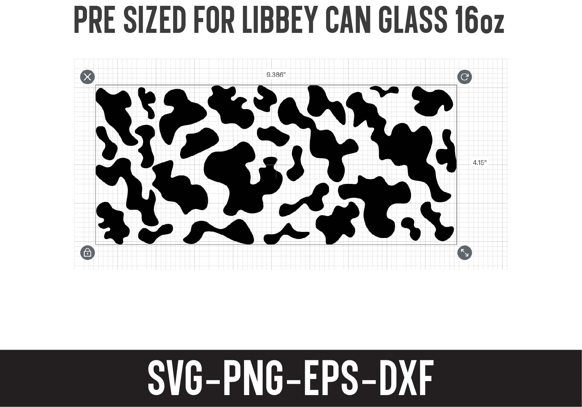 Cow Print Seamless Full Wrap SVG Cow Spots Pattern Svg - Etsy