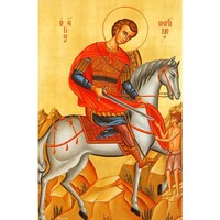 Handcrafted Saint Adrian Ceramic Icon: Christian Home Decor - Etsy