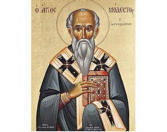 Saint Modestus Icon - Etsy