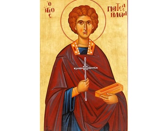 St Pantaleon Icon | Etsy