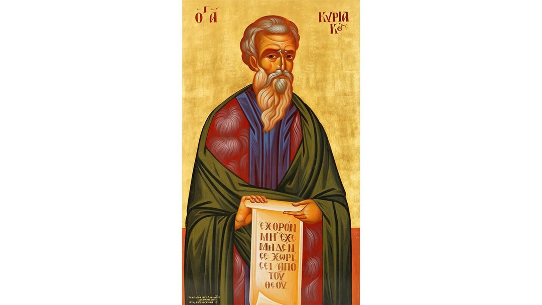 Saint Cyrciacus Icon, St Cyriacus Anchorite, St Cyriacus the Hermit ...