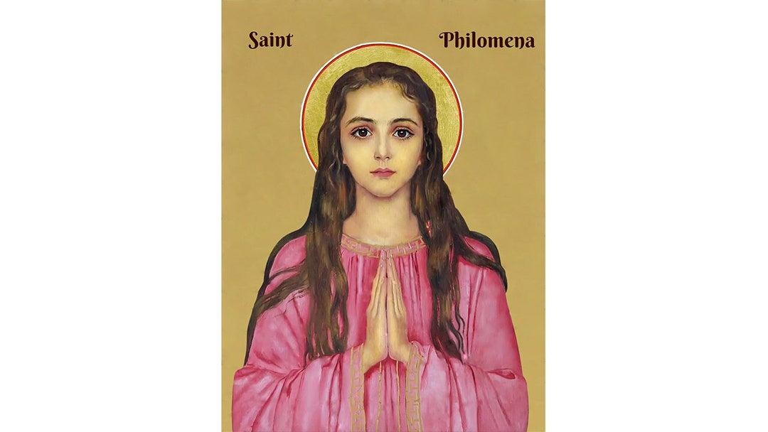 Saint Philomena, Catholic Icon St Philomena, Saint Filumena Print ...