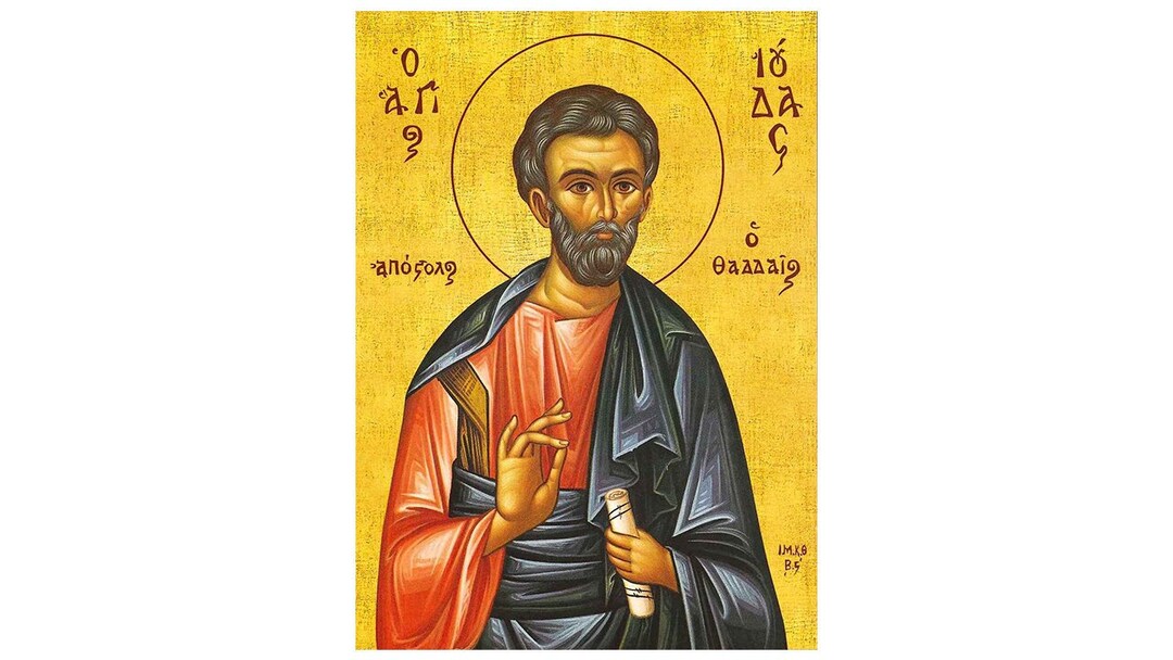 Icono ortodoxo de San Judas Tadeo, icono cristiano de San Judas Apóstol ...