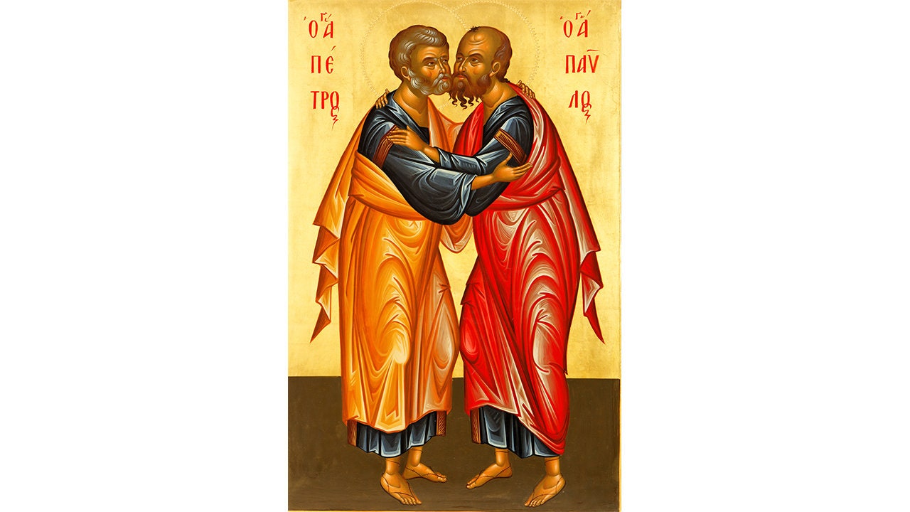 Saints Peter & Paul Icon Solemnity of Sts Peter and Paul St - Etsy