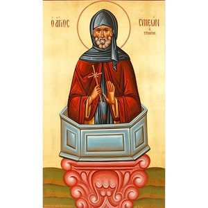 Orthodox Icon Saint Simeon Stylites Symeon the Stylite St - Etsy