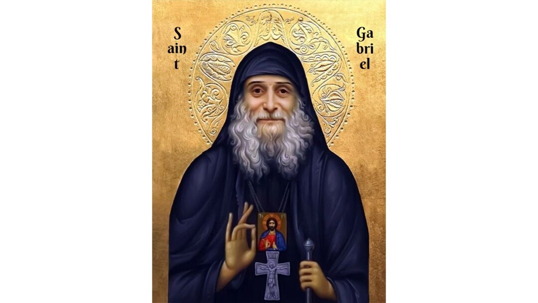 Saint Gabriel Urgebadze Orthodox Icon, Saint Gabriel the Confessor and ...