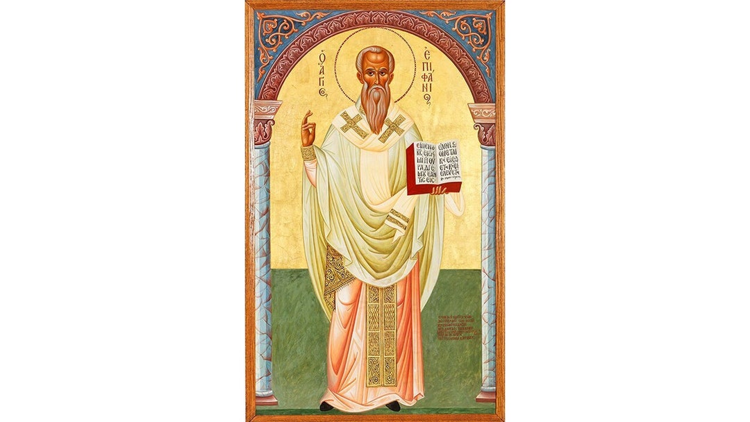 Saint Epiphanius of Salamis, Epiphanius Prayer Icon, St Epiphanios ...