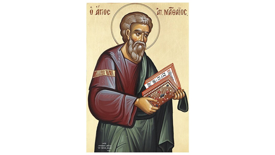Saint Matthew the Apostle Orthodox Icon, Saint Matthew of Galilee ...