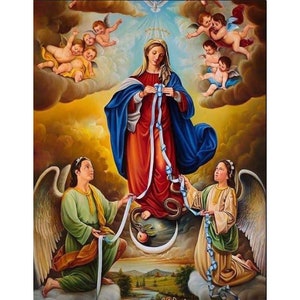 Mary Untier of Knots Catholic Icons Our Lady Undoer of - Etsy