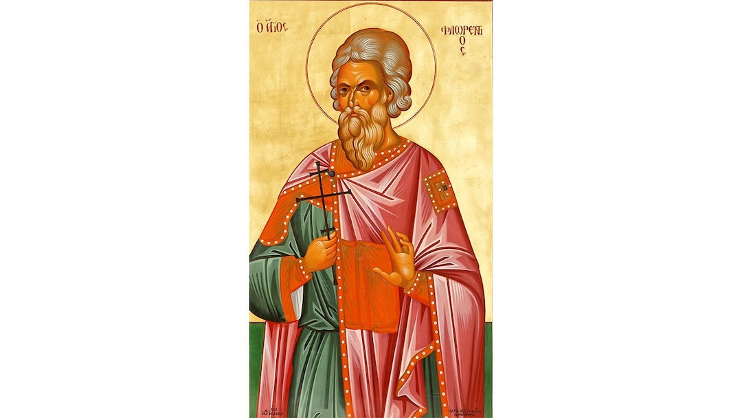 Orthodox Icon Saint Florentios the Martyr of Thessaloniki, Saint ...