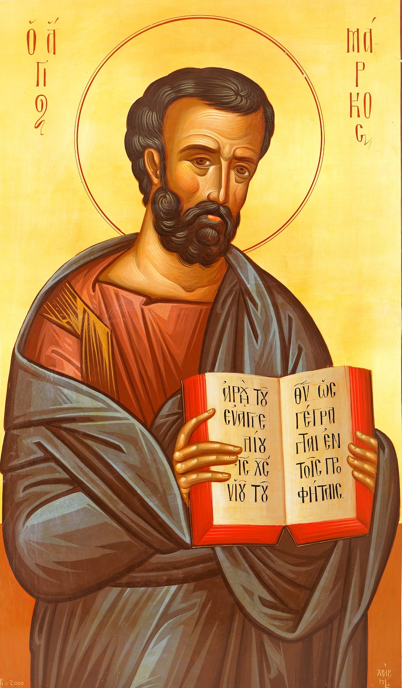 Apostle Mark Saint Mark Orthodox Icon Evangelist Apostle | Etsy
