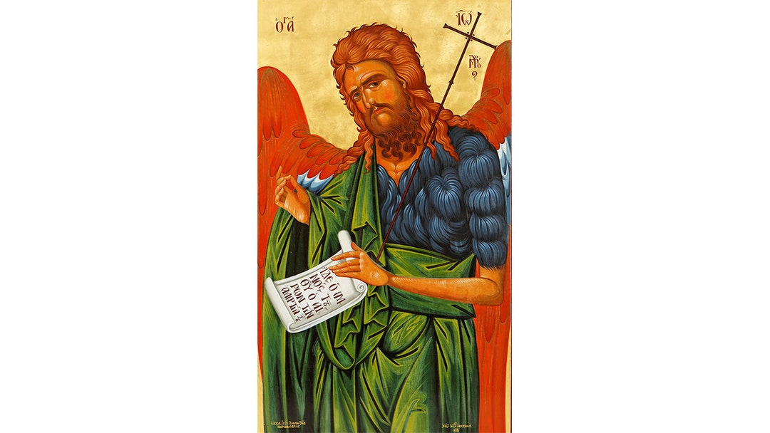 Saint John the Baptist Prayer Icon Prophet St John Saint - Etsy