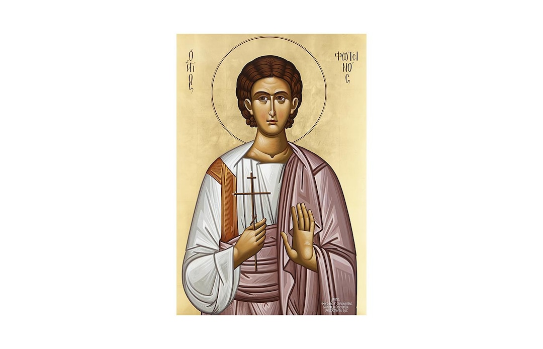 Saint Photius Greek Orthodox Icon, Saint Photinos Prayer Icon, Saint ...