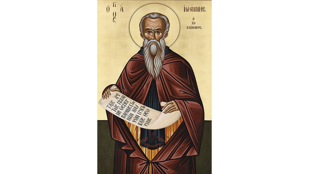 Saint John of the Ladder Greek Orthodox Icon, Saint John Climacus of ...