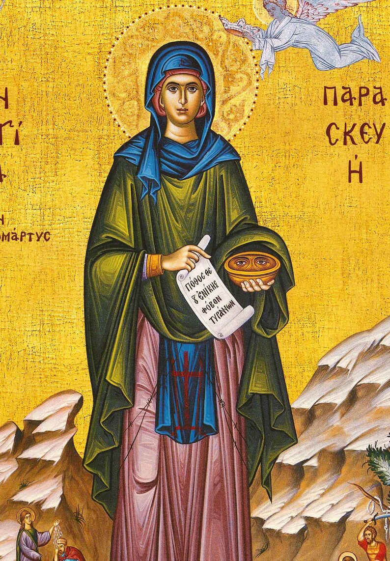 Saint Paraskevi Orthodox Icon Saint Paraskevi of Rome St - Etsy