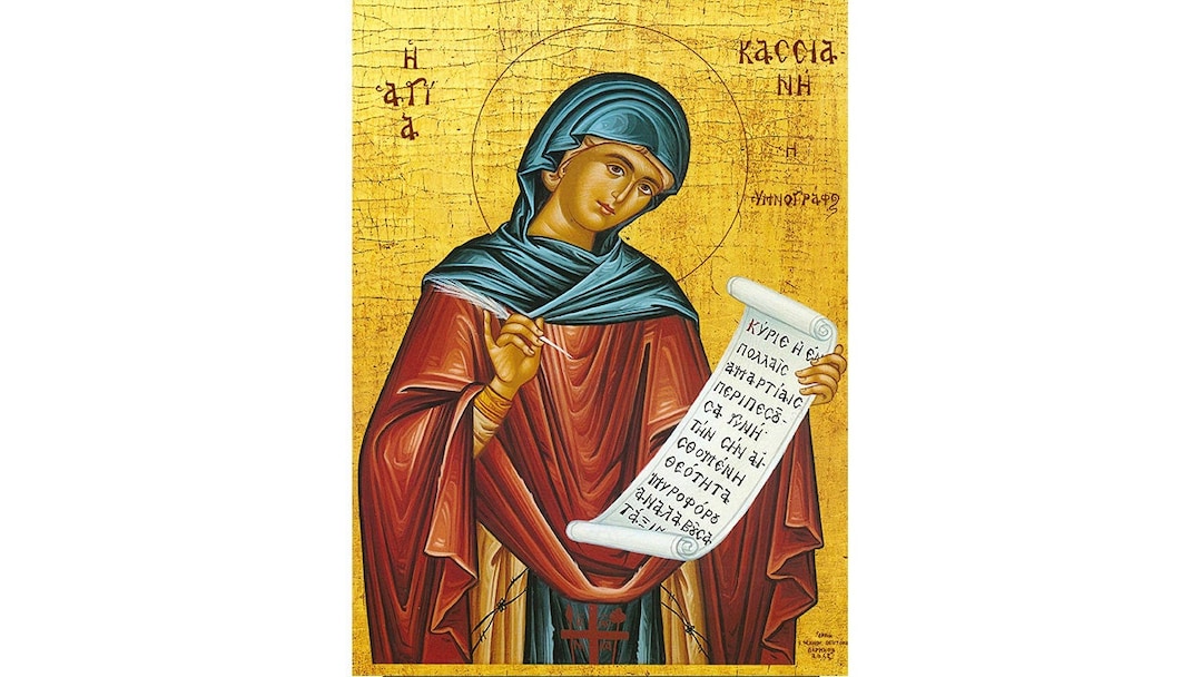 Saint Kassiani Orthodox Icon, Saint Kassi Icon, Saint Kassia the ...