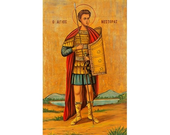 St Nestor Icon - Etsy