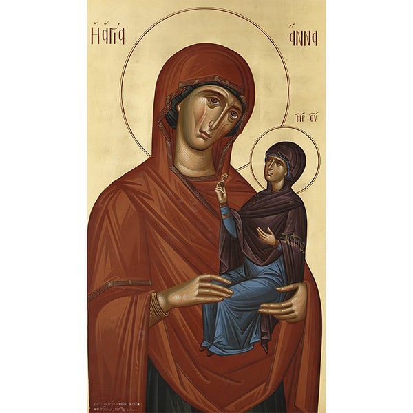 Saint Anne Icon - Etsy