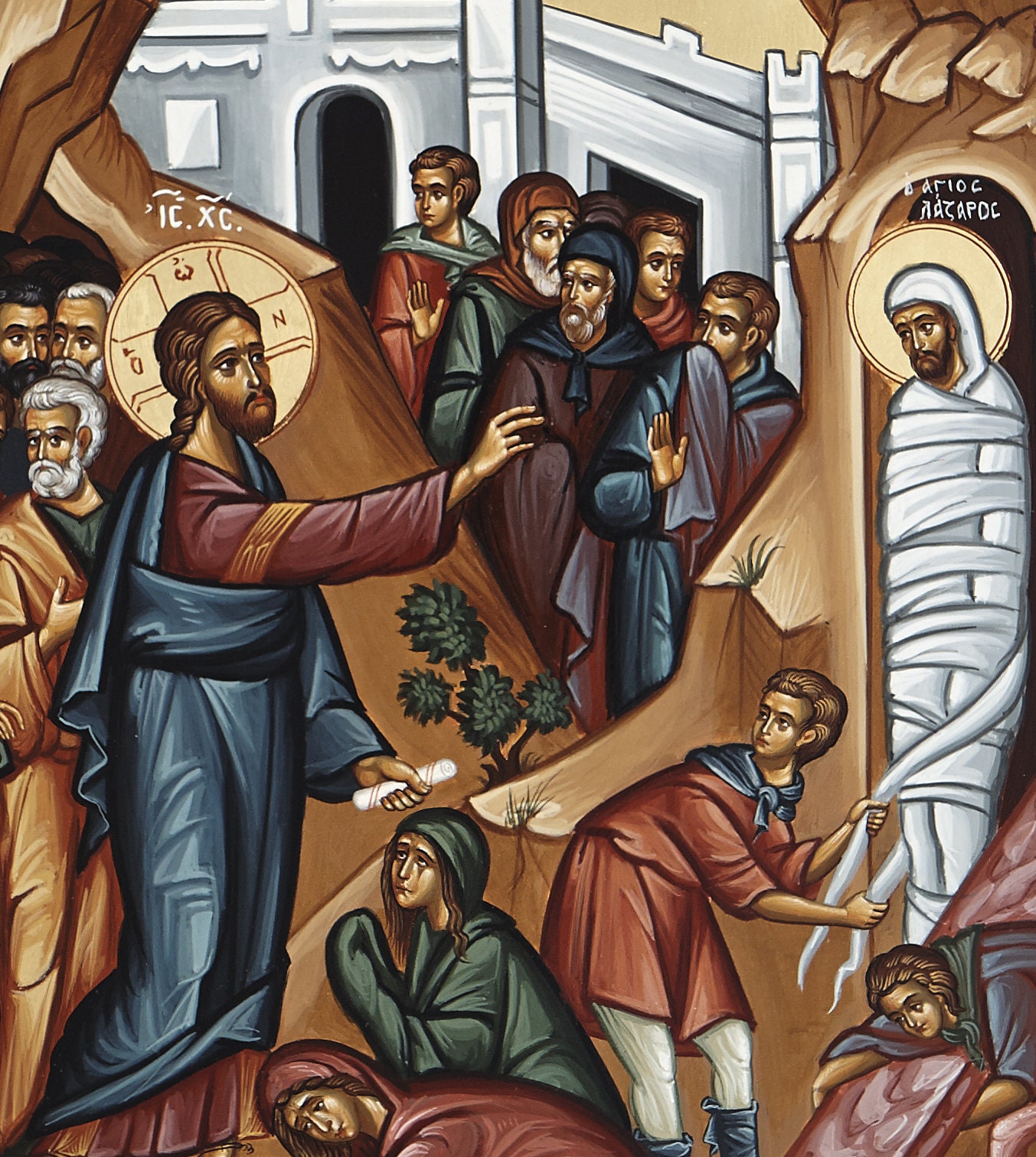 Raising of Lazarus Orthodox Icon Resurrection of Lazarus - Etsy UK