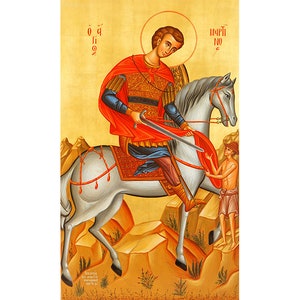 Saint Martin of Tours Orthodox Icon St Martin the Merciful - Etsy