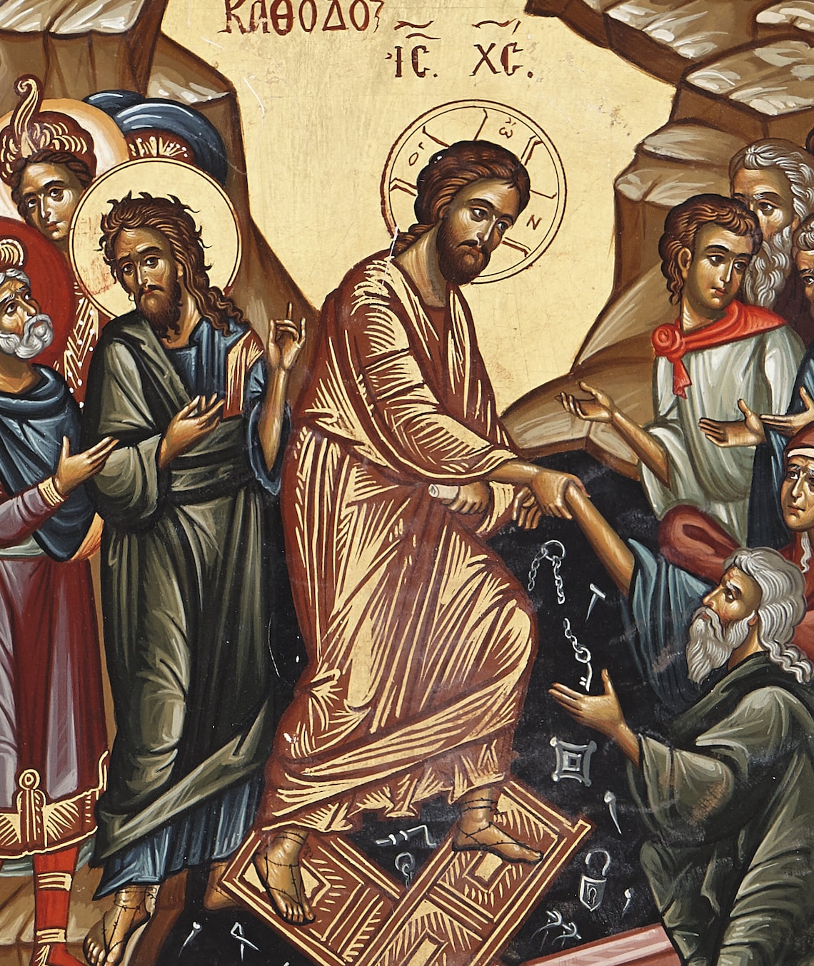Harrowing of Hell Icon, Jesus Descent to Hades, Anastasis Resurrection ...
