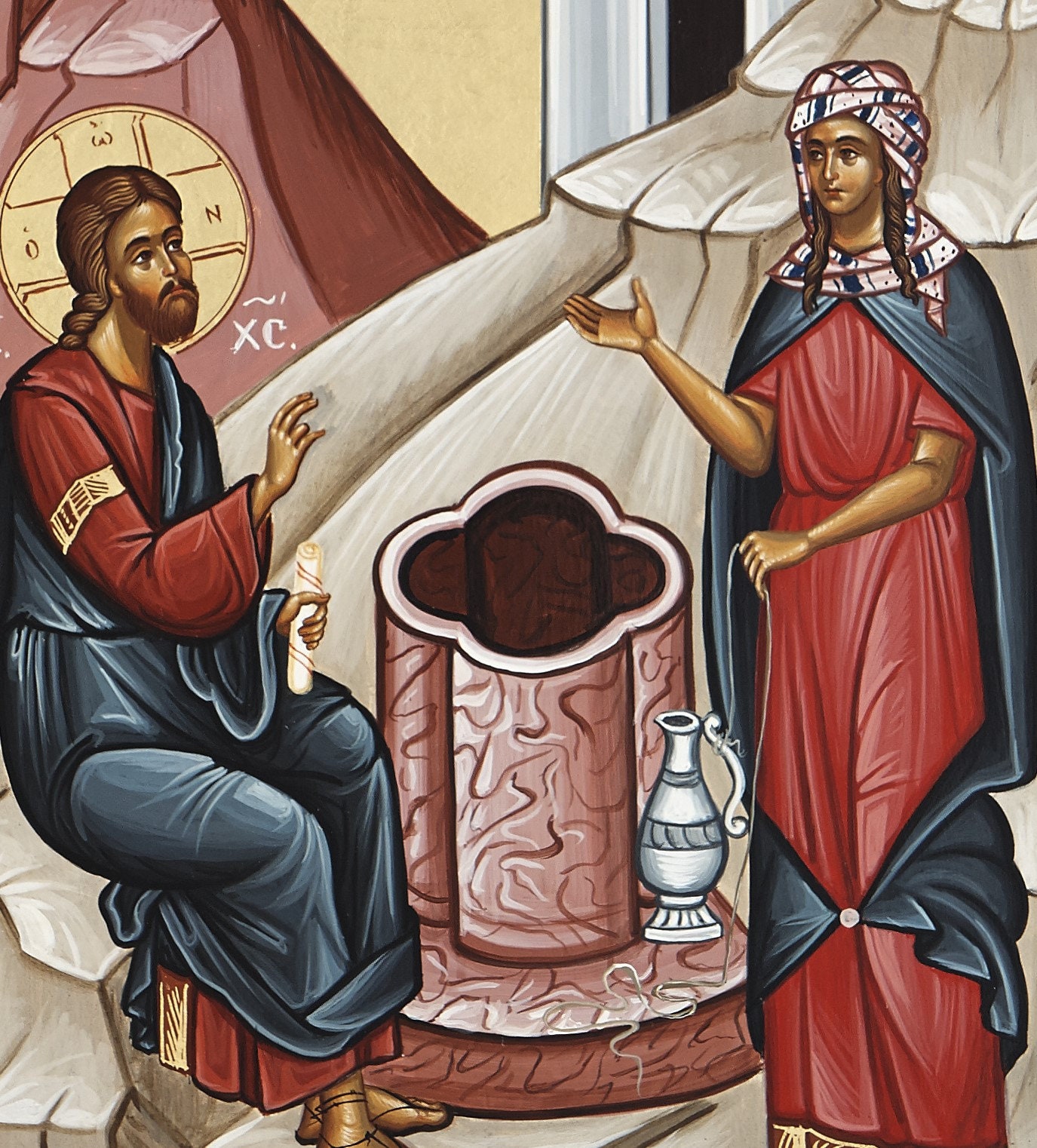 St Photini the Samaritan Woman Saint Photini at the Well With - Etsy