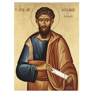Saint James Alphaeus Orthodox Icon St James the Less Saint - Etsy