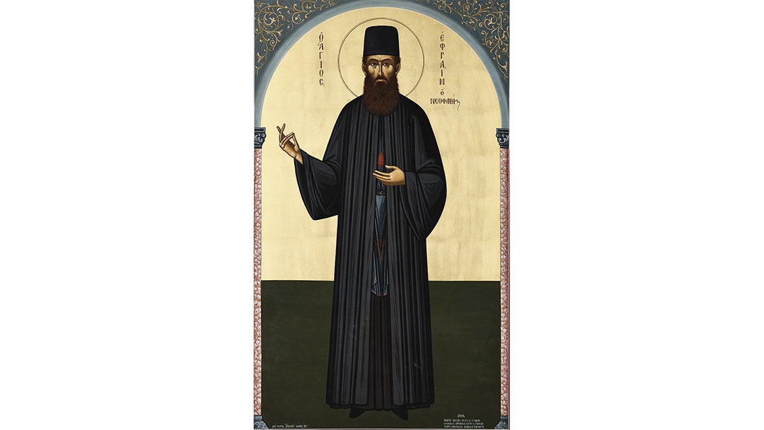 Saint Ephraim Orthodox Icon, Saint Ephrem of Nea Makri, Saint Ephraim ...