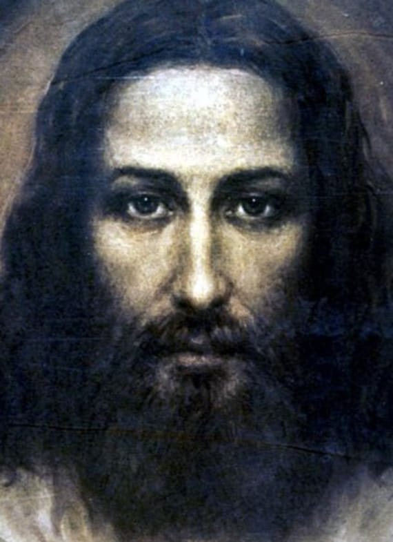 Real Face Of Jesus Painting