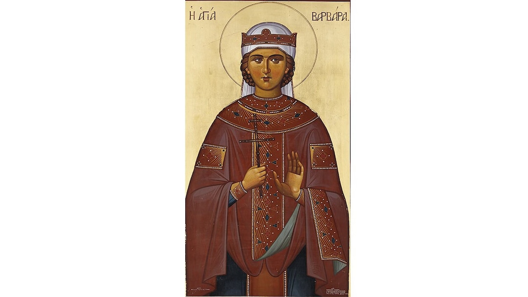 Saint Barbara Greek Orthodox Icon, Religious Teacher Gift, Catholic ...