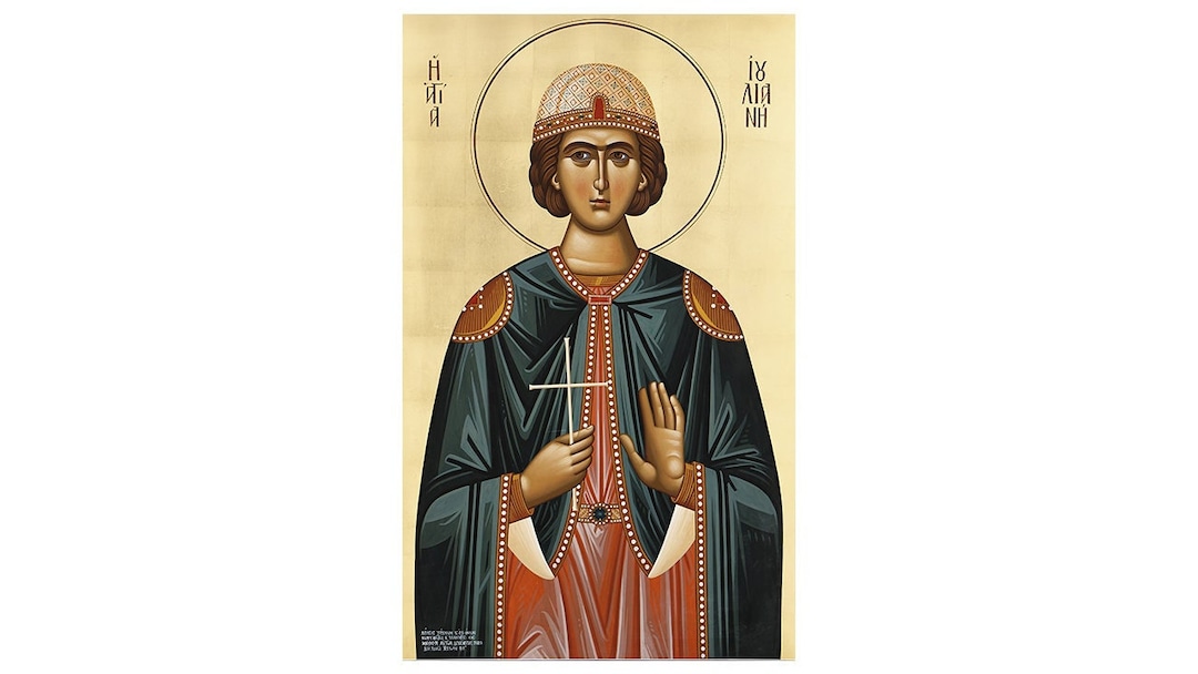 Sainte Julienne de Nicomédie Icône orthodoxe Sainte Julienne - Etsy France