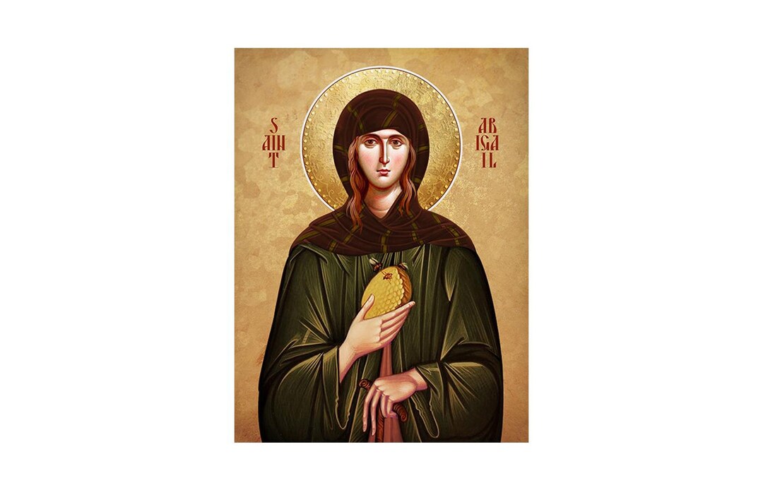 Religious Icon Saint Abigail, Saint Gobnait, Saint Deborah, St Abigail ...