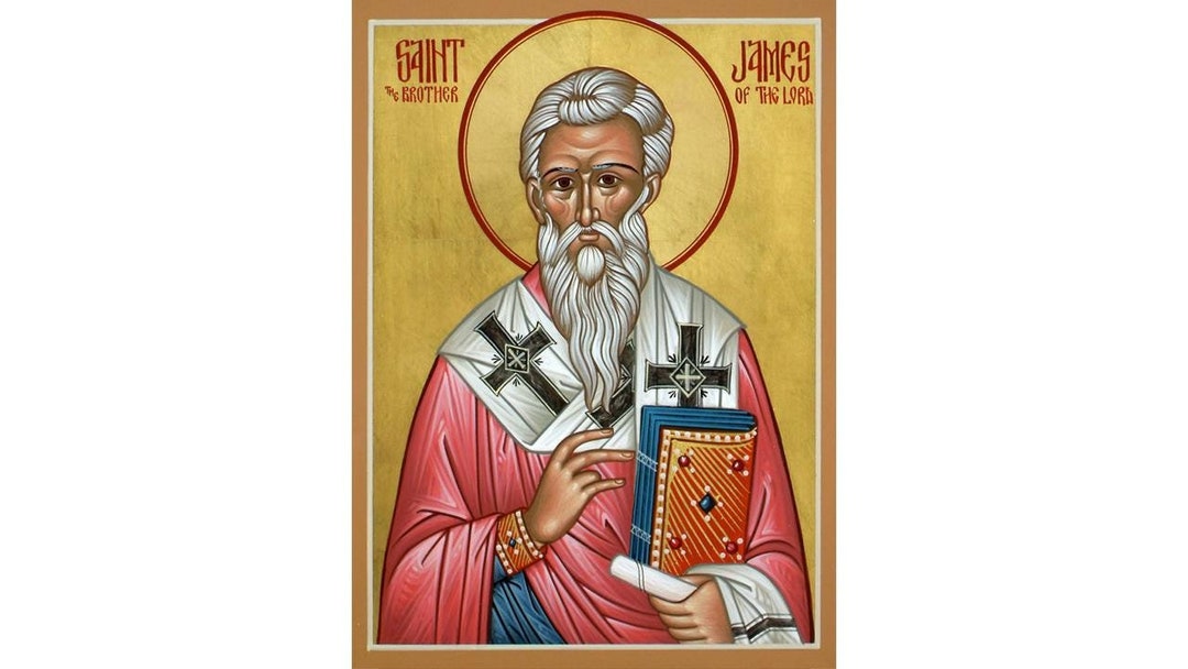 Saint James Brother of the Lord Orthodox Icon on Wooden Plaque ...